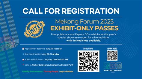 Exhibit Only Pass Registration Now Open For Mekong Forum 2025 Mekong
