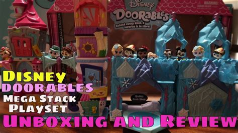 New Disney Doorables Mega Stack Playsets Unboxing And Review Youtube