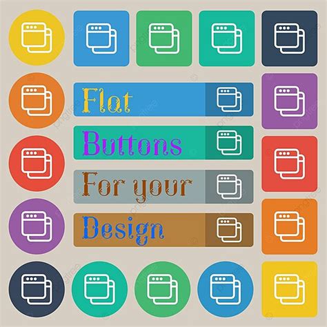 Simple Browser Window Flat Document Plan Vector Flat Document Plan