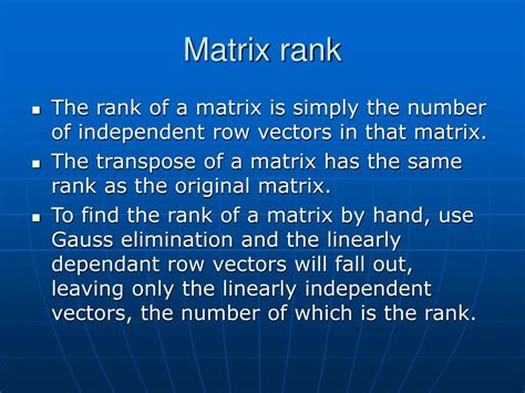 Ppt Refresher Vector And Matrix Algebra Powerpoint Presentation Id