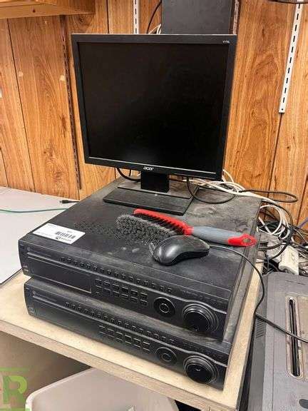 American Dynamics Security System Acer Monitor And Approximately