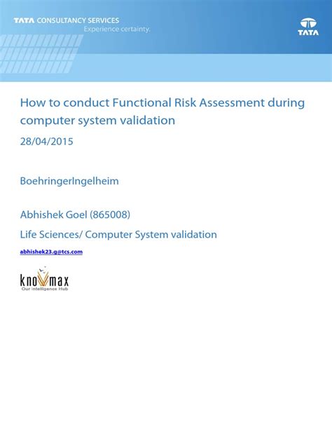 How To Conduct Functional Risk Assessment Pdf Risk Risk Assessment