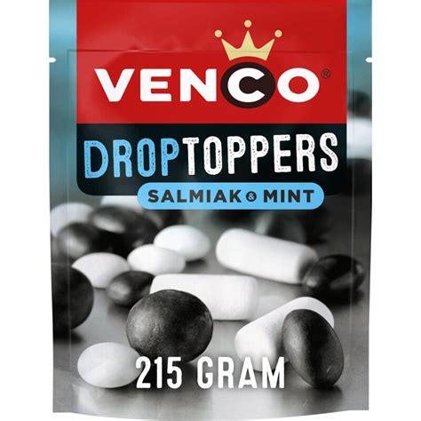Venco Droptoppers Salmiak Mint 225 Gram Salmiak And Peppermint Candy The Dutch Shop