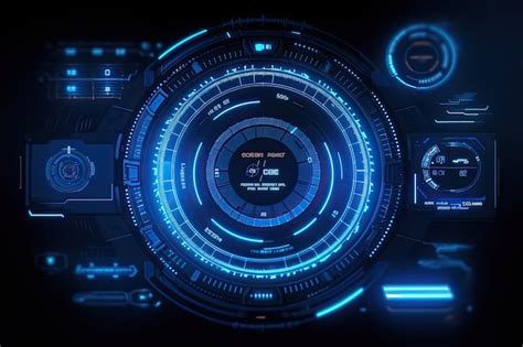 Premium Photo Abstract Technology Ui Futuristic Concept Hud Interface