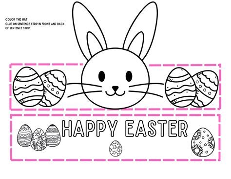 Easter Hat Printable Hat Kindergarten Primary Grades School