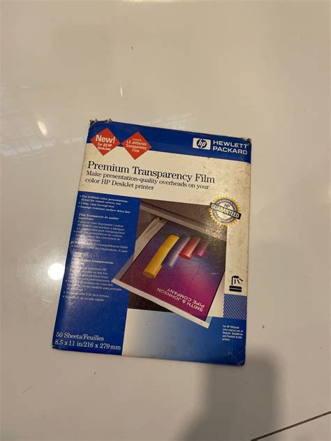 HP Inkjet Printable Transparency Sheets Computers Tech Printers Scanners Copiers On Carousell