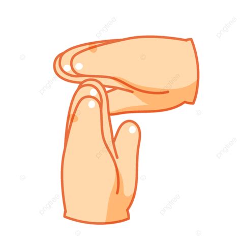 Cartoon Hand Drawn Pause Stop Stop Gesture Line Illustration Vector