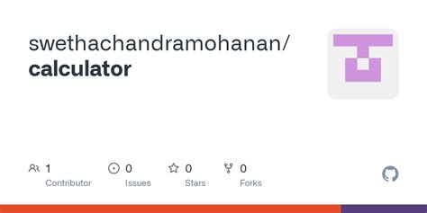 GitHub Swethachandramohanan Calculator GitHub Swethachandramohanan Calculator