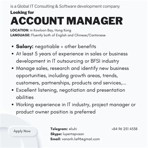 Vanh Le Liuhi On Linkedin Accountmanagerinhongkong