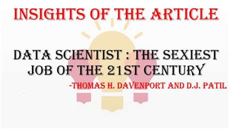 Data Scientist The Sexiest Job Of The 21st Century Pptx