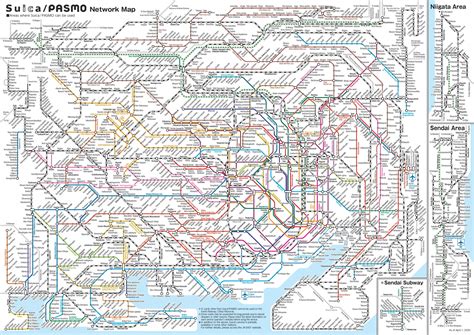 Tokyo Rail Map Japan Rail Map Tokyo Kantō Japan
