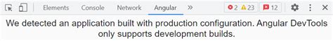 Devtools Non Production Configuration Warning Is Not Clear Enough · Issue 48968 · Angular