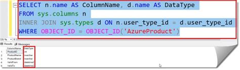 How To Check Datatype Of Column In Sql Server