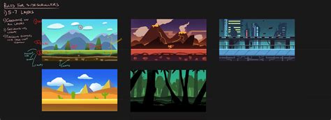 Game Backgrounds Side Scrolling On Behance