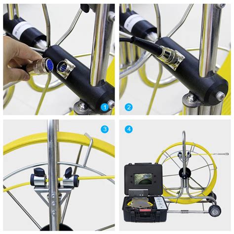 sewer pipe inspection camera pipeline inspect borescope manual push rod