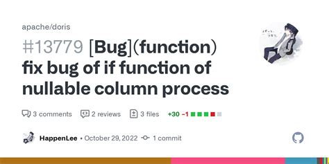 Bug Function Fix Bug Of If Function Of Nullable Column Process By HappenLee Pull Request