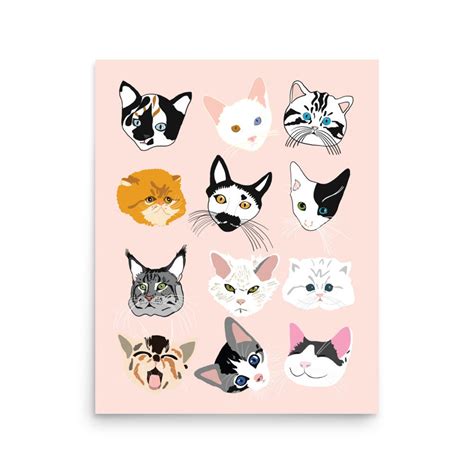 Cat Rap Art Print Etsy