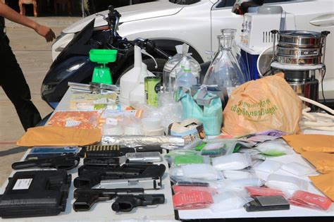 បញ្ជូនជនសង្ស័យ៥នាក់ទៅសាលាដំបូងខេត្តករណីផលិតប្រើប្រាស់ដោយខុសច្បាប់នូវសារធាតុញៀនកាន់កាប់អាវុធខុសច្