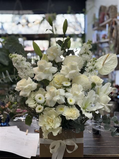 With Our Deepest Sympathy Floral Arrangement In Box Urban Jungle Cbr