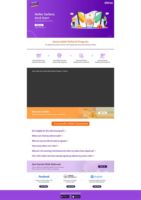 Daraz Seller Referral Program On Behance