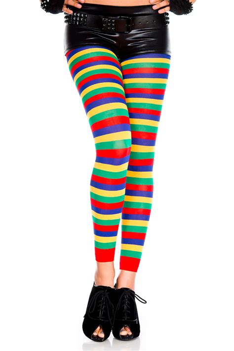 Red And Yellow Striped Tights