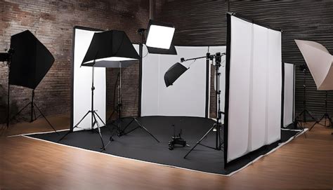 A Camera And A Camera Set Up For A Photo Shoot Premium Ai Generated Image