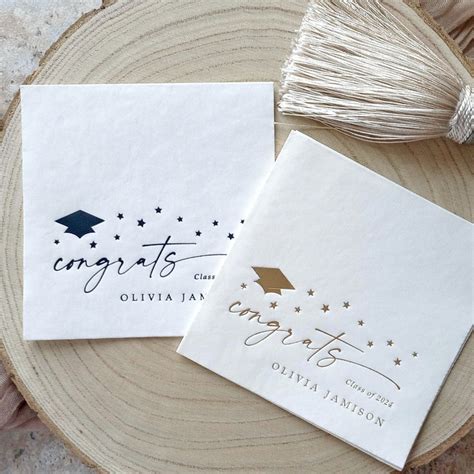 Grad 2025 Napkins Etsy