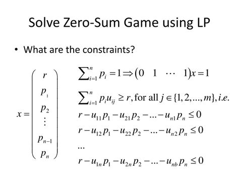 ppt game theory and linear programming powerpoint presentation id 471623