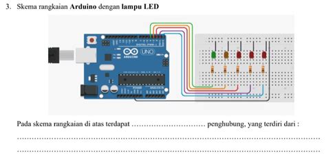 3 Skema Rangkaian Arduino Dengan Lampu Led Studyx
