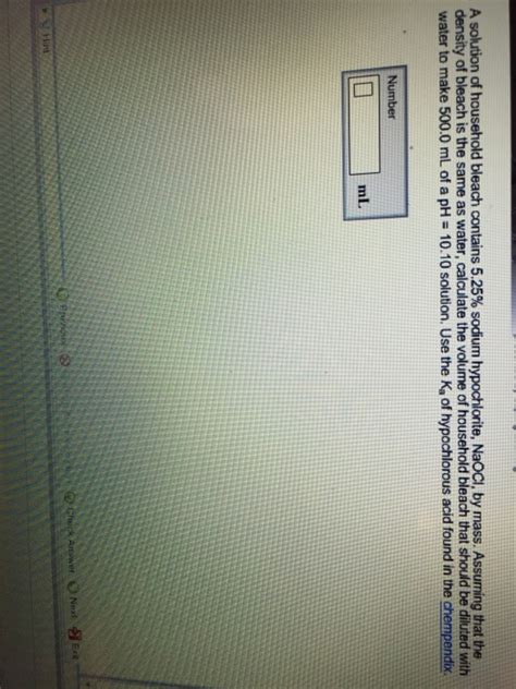 Solved Pre Lab For Buffer Solutions Lab Name Chem 14 You