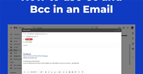 How To Use Cc And Bcc In An Email