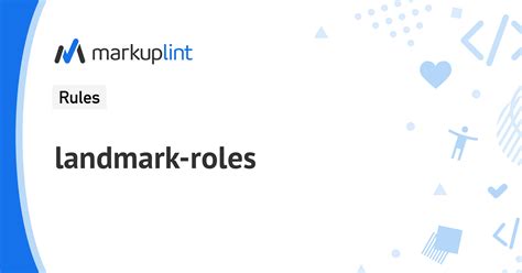Landmark Roles Markuplint