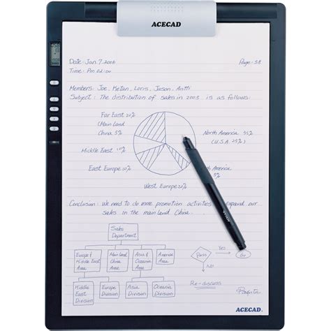 Solidtek Acecad Digimemo L2 8 5 X 11 Digital Notepad For Pc And Mac Dm