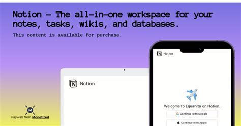 Notion The All In One Workspace For Your Notes Tasks Wikis And Databases • Monetized
