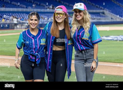 Miami Fl Dec 6 Jennifer Rodriguez Vicky Van La Chama And