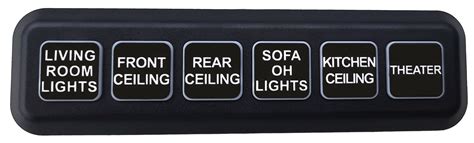 Precision Plex Switch Panel 6 Button Gen 2 Precision Circuits Inc