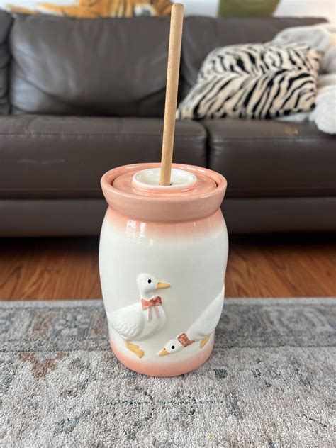 Decorative Duck Themed Butter Churn Country Kitchen Decor Etsy