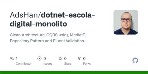 Github Adshandotnet Escola Digital Monolito Clean Architecture