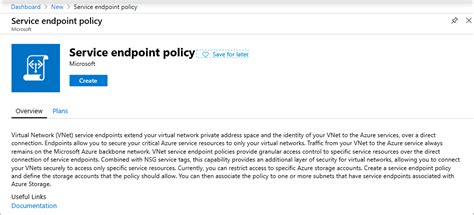 サービス エンドポイント ポリシーの作成と関連付け Azure Portal Microsoft Learn