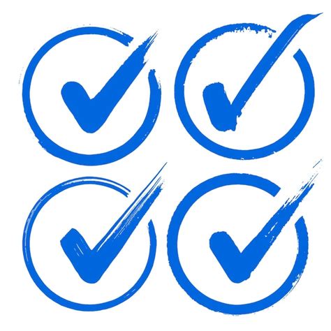 Premium Vector Collection Of Vector Blue Brush Stroke Painted Check