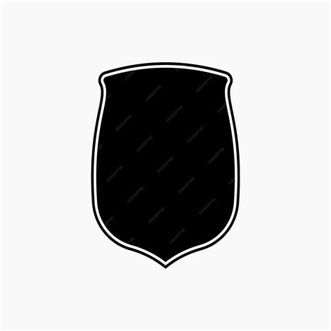Premium Vector Police Badge Shape