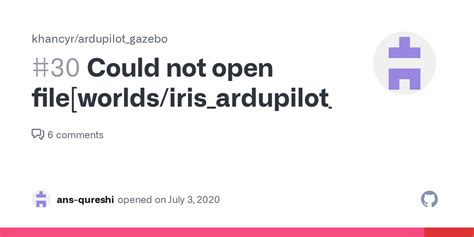 Could Not Open File Worldsirisardupilotmultiworld · Issue 30 · Khancyrardupilotgazebo