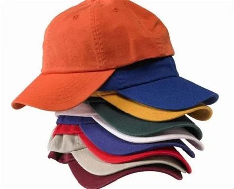 6 Panel Stitched Cotton Baseball Cap Unisex At Rs 70piece In Mumbai