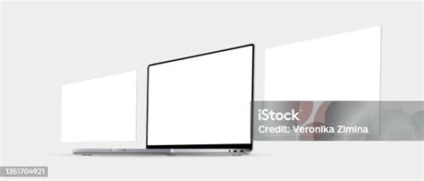 빈 와이어 프레임 웹 페이지와 노트북 모형 측면 관점 보기 시점에 대한 스톡 벡터 아트 및 기타 이미지 시점 노트북