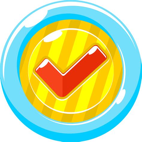 Round Red Check Mark Button Icon Free Download Transparent PNG Creazilla