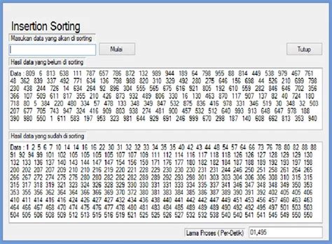 algoritma pengurutan data sorting dengan metode insertion sort dan selection sort