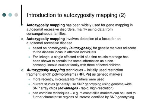Ppt Principles Of Autozygosity Mapping For Identifying Disease Loci