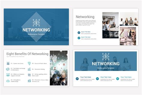 Free Networking Powerpoint Template Nulivo Market