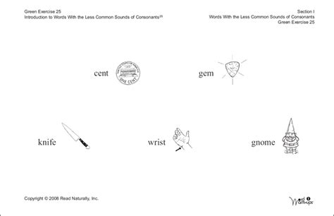 Knowledgebase Word Warm Ups Example Green Exercise Introduction Read Naturally Inc