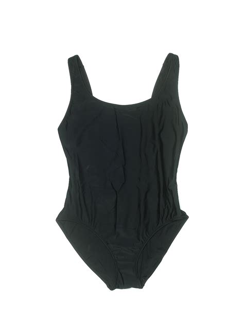 Solid And Striped Solid Black One Piece Swimsuit Size L 72 Off Thredup